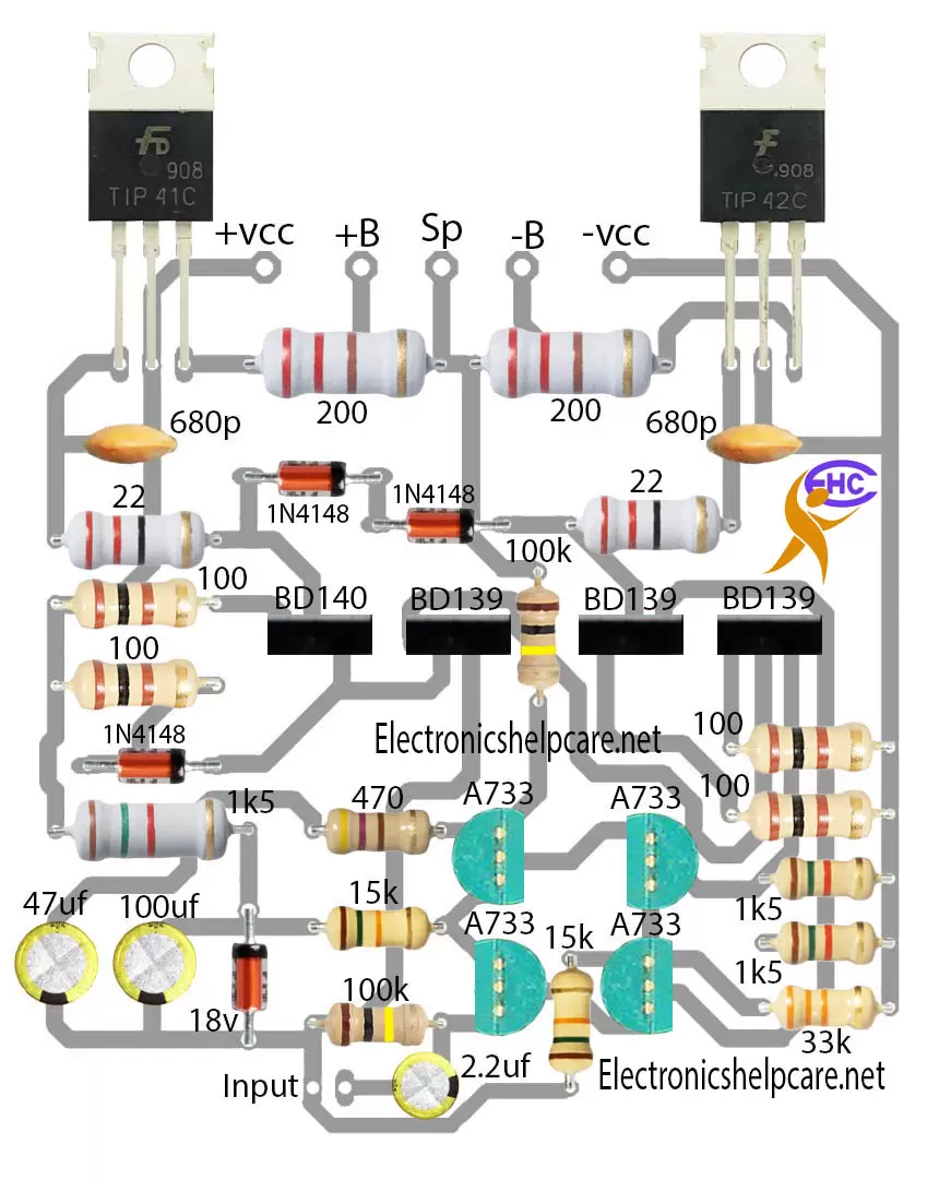 DIY Amplifier driver circuit for transistor - Electronics Help Care