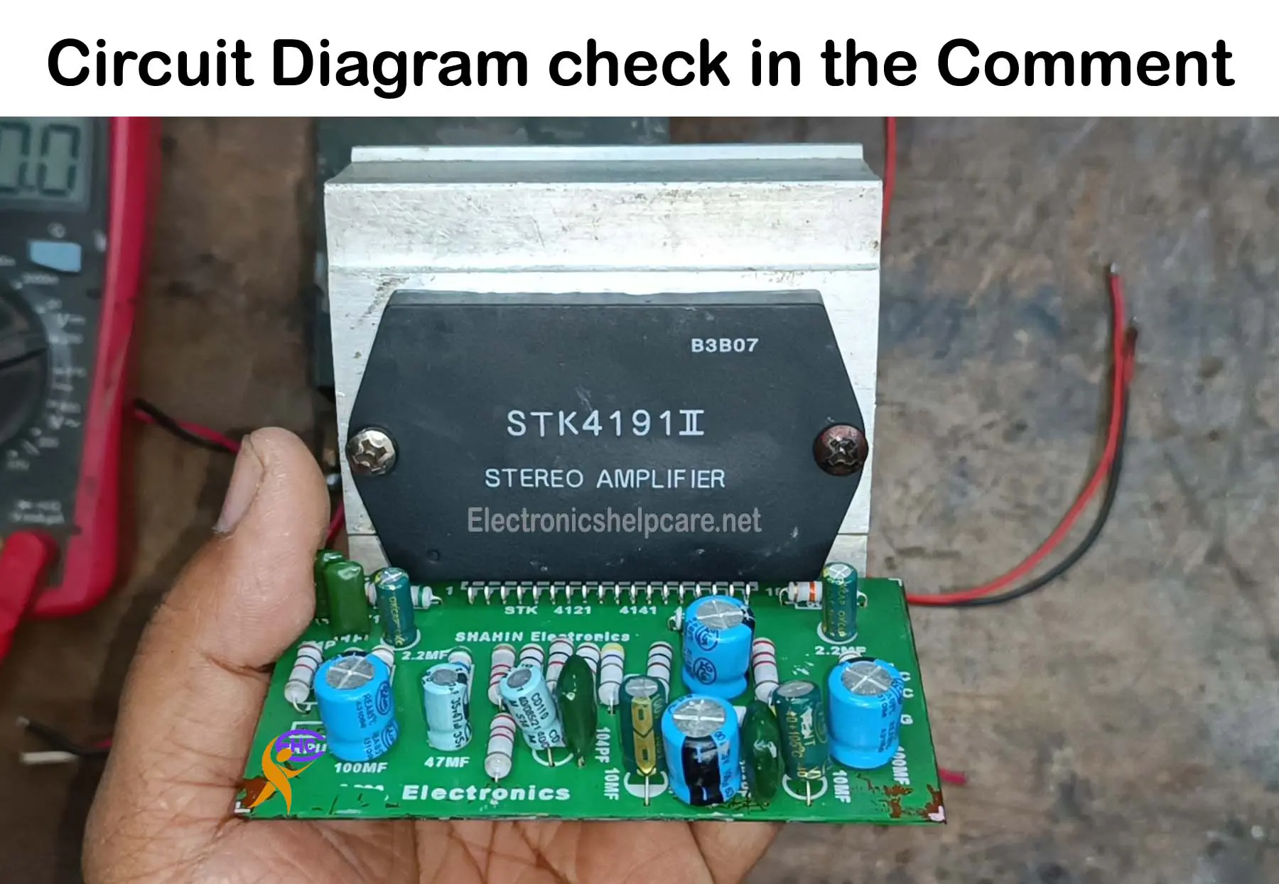 DIY amplifier diagram using STK4191 - Electronics Help Care
